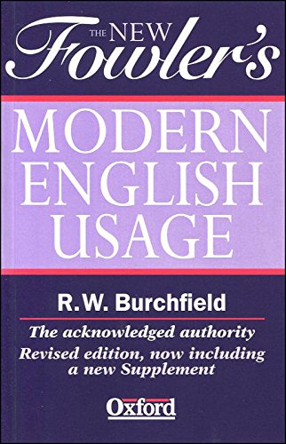 The New Fowler's Modern English Usage: Henry Watson Fowler: Amazon.com ...