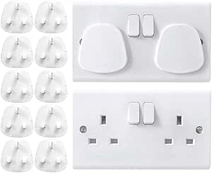 Baby Proofing - 12 Plug Socket Covers UK - Plug Socket Covers for ...