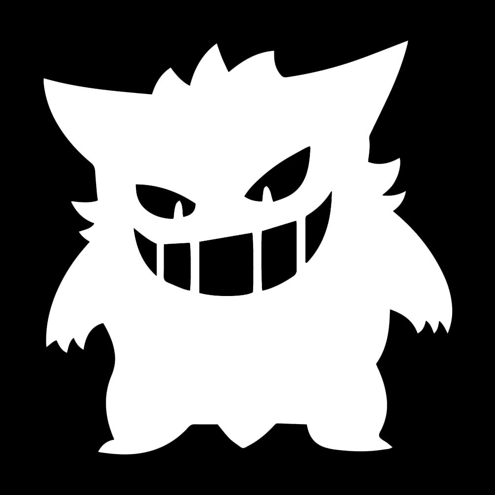 Amazon.com: Gengar Character Silhouette Vinyl Sticker Car Decal (6 ...