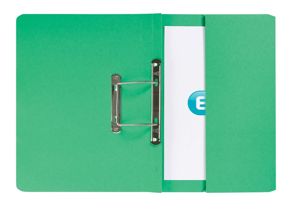 ELBA Strongline Spring Pocket Files, 36mm Capacity Foolscap Green ...