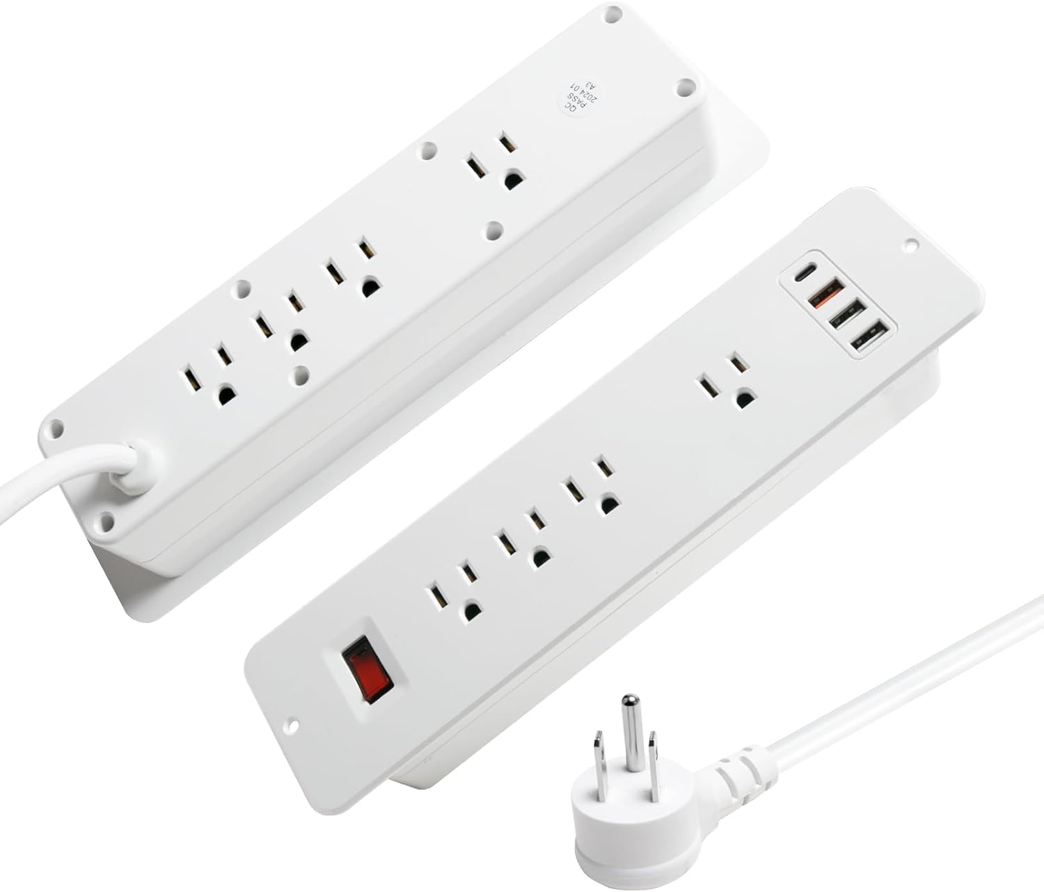Amazon.com: 8 Outlets Dual Side USB C Recessed Power Strip Flush Mount ...
