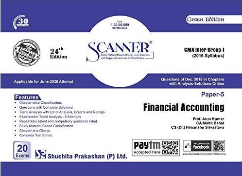 Buy Financial Accounting Scanner CMA Inter Group - I (2016 Syllabus ...
