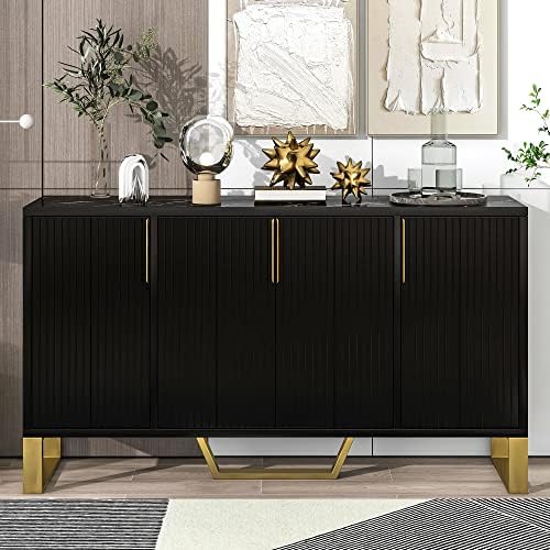 Amazon.com - Modern Accent Sideboard Buffet Cabinet with Storage, 60 ...