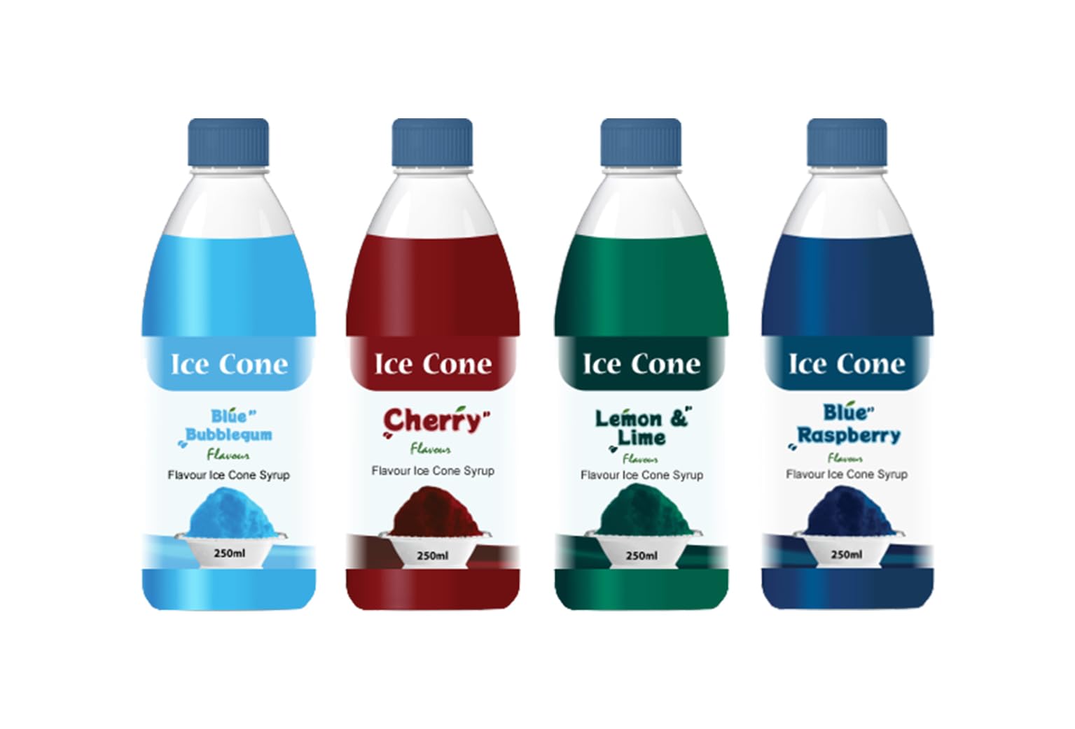 Syrup for Ice Cone, Mixed Popular Flavour Syrups, can be used with All ...