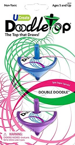 Doodletop 2 Trottole Per Colorare : Amazon.it: Giochi e giocattoli
