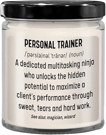Amazon.com: Personal Trainer Candle, Personal Trainer Gifts, Gift for ...