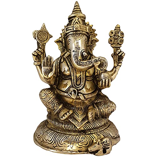 Buy Divya Mantra Ganesha Idol Home Puja Room Decor Pooja Mandir ...