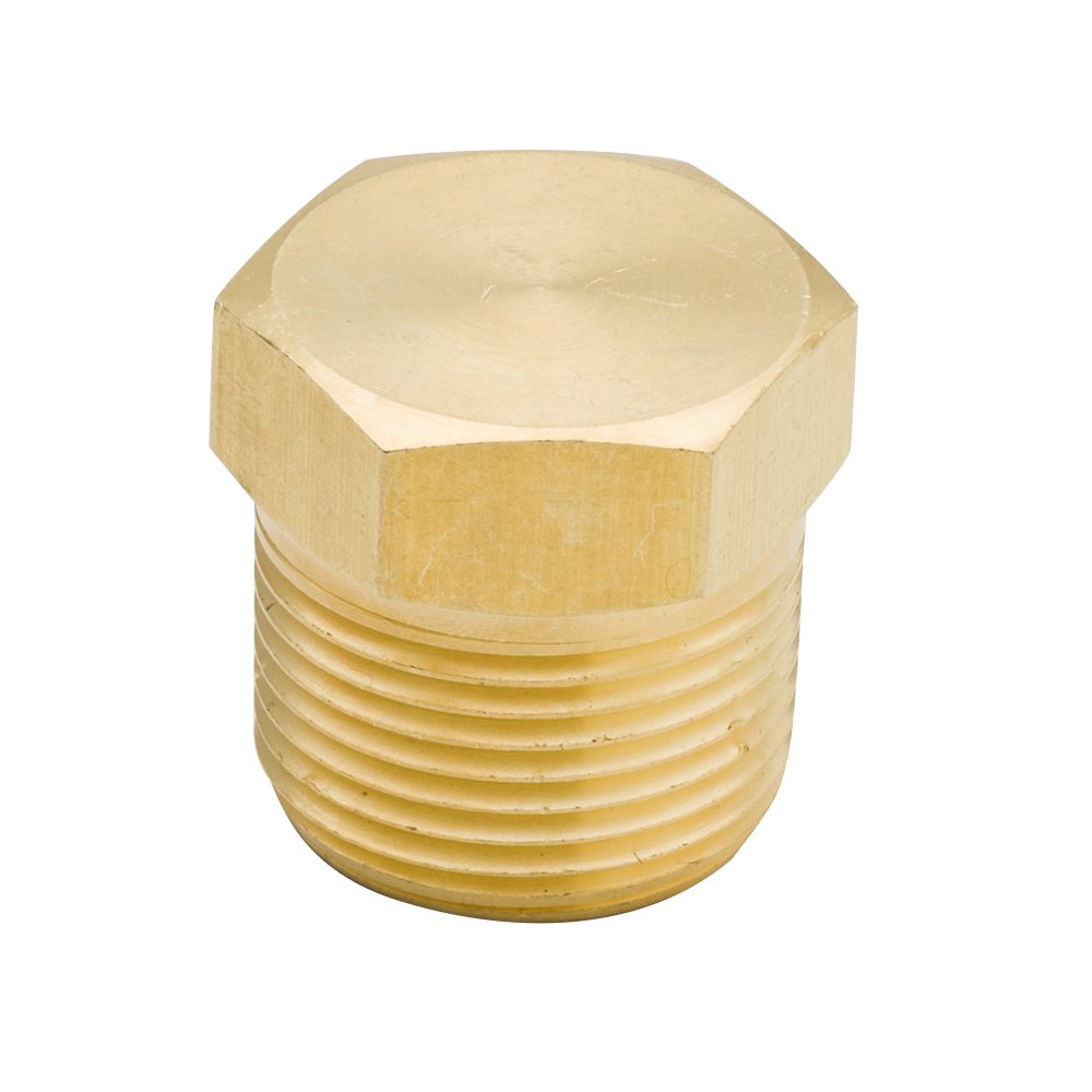 Snapklik.com : Legines Brass Pipe Fitting Hex Head Plug, 3/4" NPT Male ...