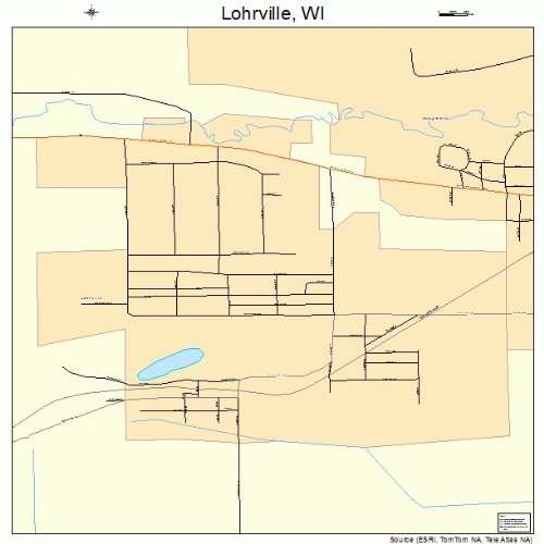 Amazon.com : Large Street & Road Map of Lohrville, Wisconsin WI ...