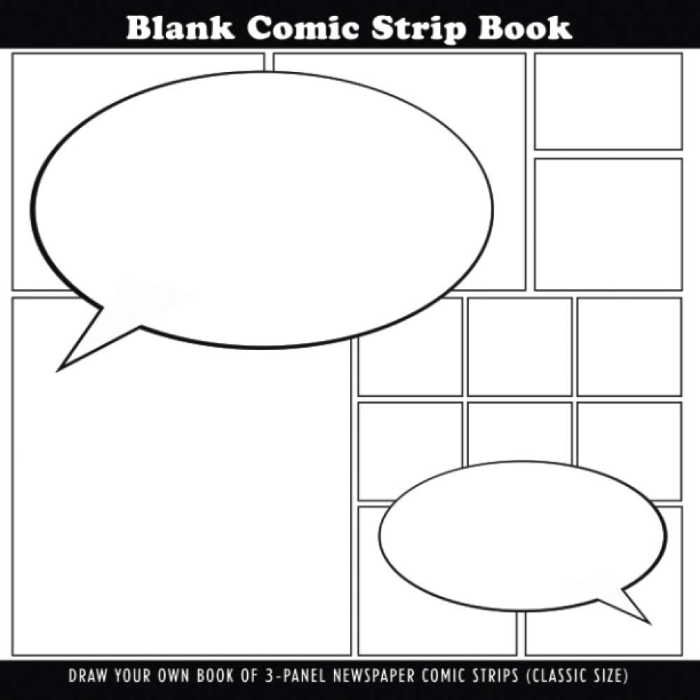 Buy Blank Comic Strip Book: Draw Your Own Book of 3-Panel Newspaper ...
