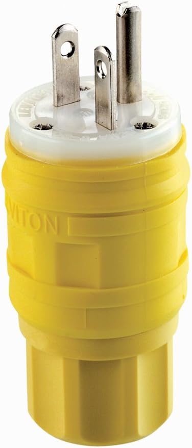Leviton 59W33 20 Amp, 125 Volt, NEMA 5-20, 2P, 3W, Straight Blade ...