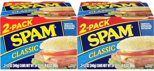 Amazon.com: SPAM Clásico, paquete doble, 12.0 onzas (paquete de 2 ...