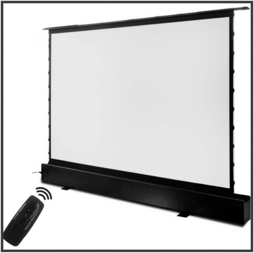 Projector Screen, 16:9 Hdtv Motorized Electric Floor Rising Front ...