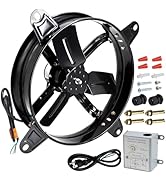 Attic Fan Temperature Controller - 120V Adjustable Thermostat Switch ...