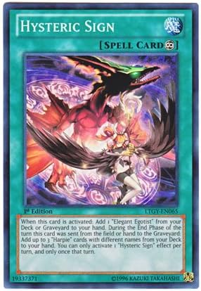Amazon.co.jp: 遊戯王 英語版 LTGY-EN065 Hysteric Sign ヒステリック・サイン (スーパーレア) 1st ...