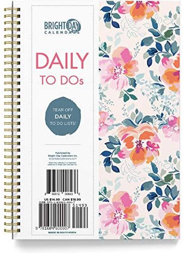 Bright Day Calendars to Do List Daily Task Checklist Planner Time ...