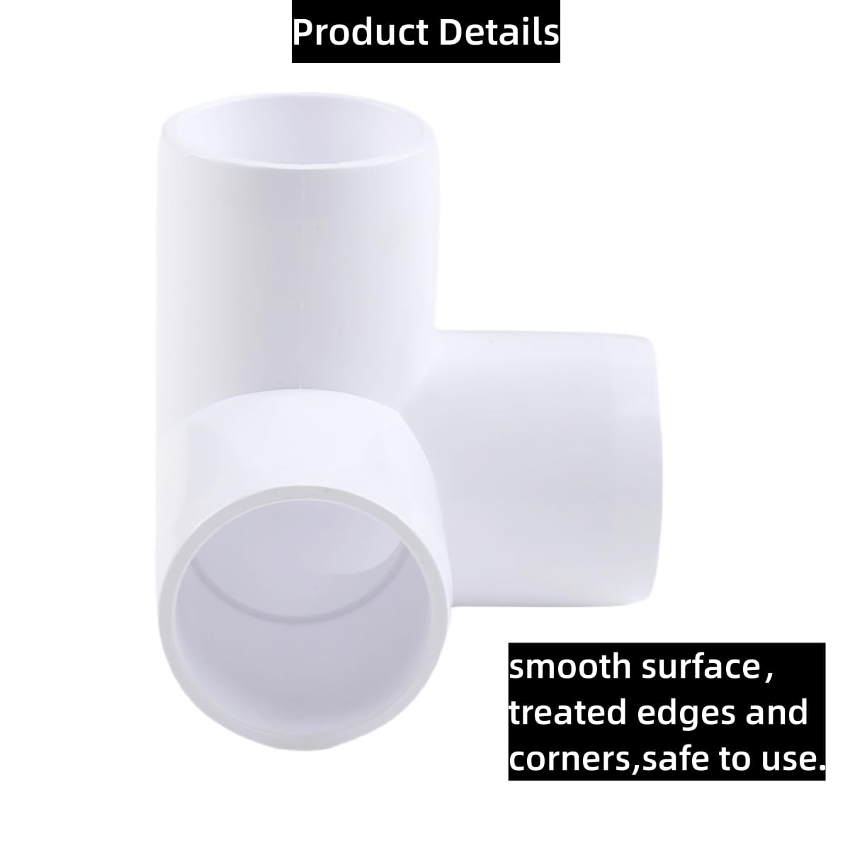 Snapklik.com : 3 Way PVC Fittings 1/2 Inch, Furniture Grade PVC Pipe ...