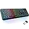 Amazon.com: KLIM Chroma Wireless Gaming Keyboard RGB – Backlit Keyboard ...