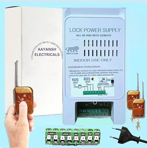 Electronic Lock Power Supply (Wireless Unlock Electric Rim Lock - Smart ...