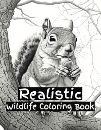 Amazon.com: Realistic Wildlife Animal Coloring Book: 50 Beautiful ...
