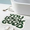 Amazon.com: Luxixiry You Look Good Bath Mat, 31.5" x 24.5" Large Green ...