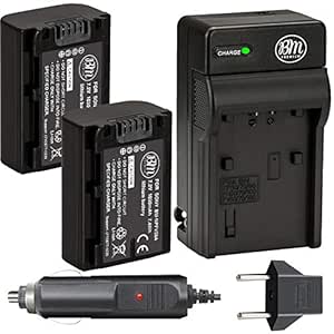 Buy BM Premium 2 NP-FV50A High Capacity Batteries and Charger for Sony FDR-AX30 FDR-AX33 FDR ...