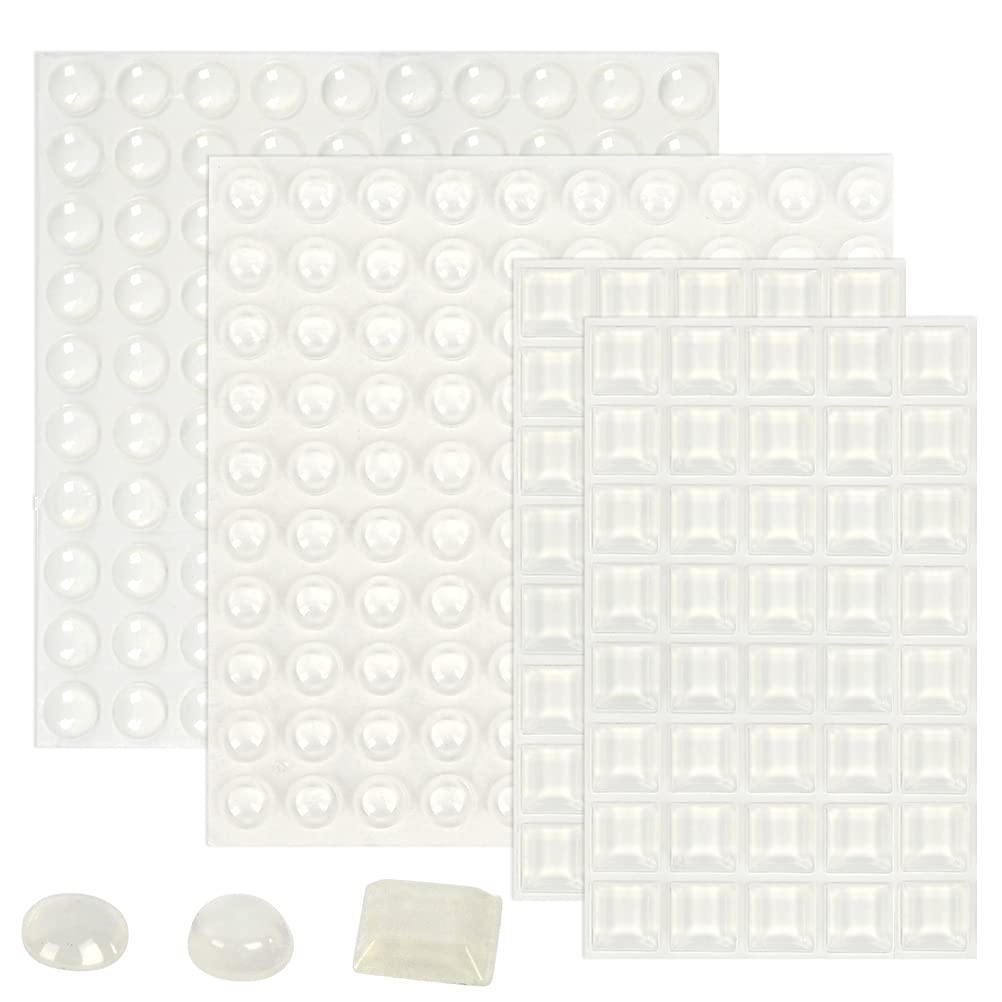 Na 280 Pieces Clear Rubber Feet Transparent Silicone Mats 3 | Desertcart GB