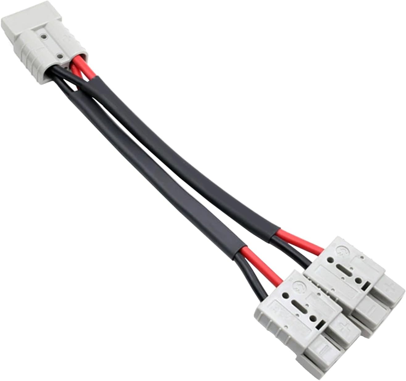 50 Amp Anderson Double Y Splitter Cable, 1 to 2 Anderson Plug Connector ...