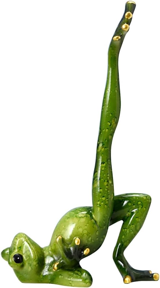 Amazon.com: Frog Sculpture Statue Funny Resin Frog, Creative Frog ...