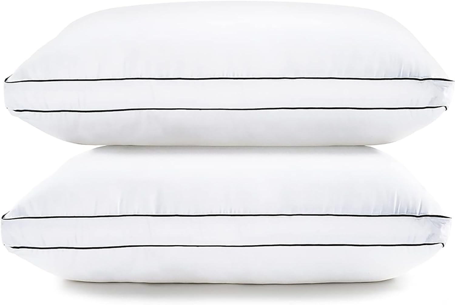 Amazon.com: LANE LINEN Gusseted Soft Bed Pillows Standard Size Set of 2 ...