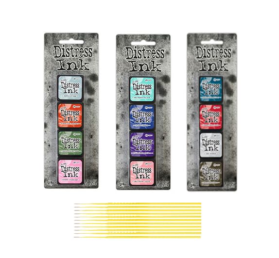 Amazon.com: Trebbies Mini Distress Ink Pad Bundle - Ranger Tim Holtz ...