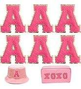 Amazon.com: 35 Pcs Sequin Iron on Letters Black and Silver Letter ...