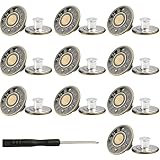 ・ブランド:Drawheart・製造元:Drawheart・製造元/メーカー部品番号:DH237-A・✅️【商品仕様】直径17mm，ジーンズボタン×10個+専用ドライバー×1本。・✅️【高品質の素材】ボタンピンは高品質の金属素材で作られてお...