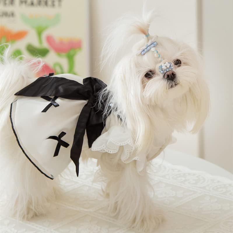 Vestido para perro, linda falda de princesa para perro con nudo de lazo ...