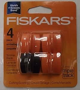 Amazon.com : Fiskars 196860 4pack Trimmer Blade Cutting Scoring Triple ...