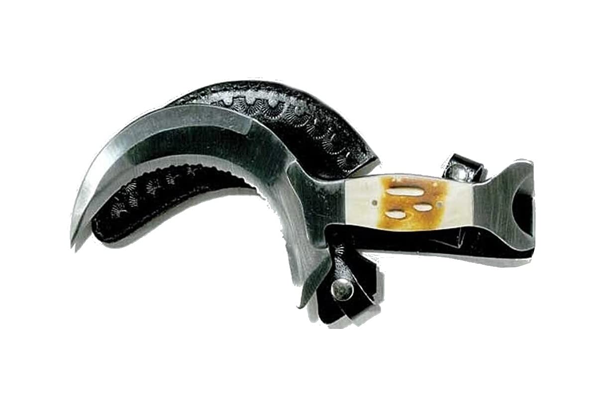 Buy CircuitOffice 10" Crescent Moon Druidic Boline with Leather Sheath ...