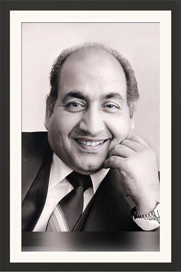 S.K Singer Mohammed Rafi Photo Frame for Wall Decor Thermal Coated ...