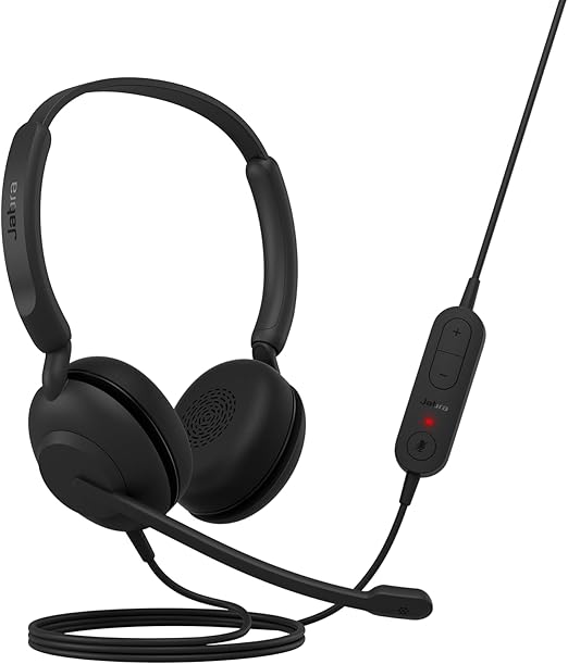 Jabra Fone de ouvido com fio Evolve 10 com microfone com cancelamento ...