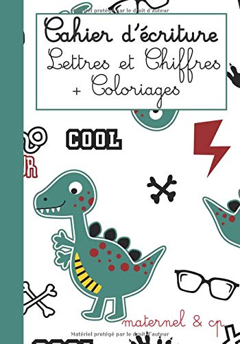 Buy Cahier d'écriture - Lettres et Chiffres + Coloriages - Maternel et ...