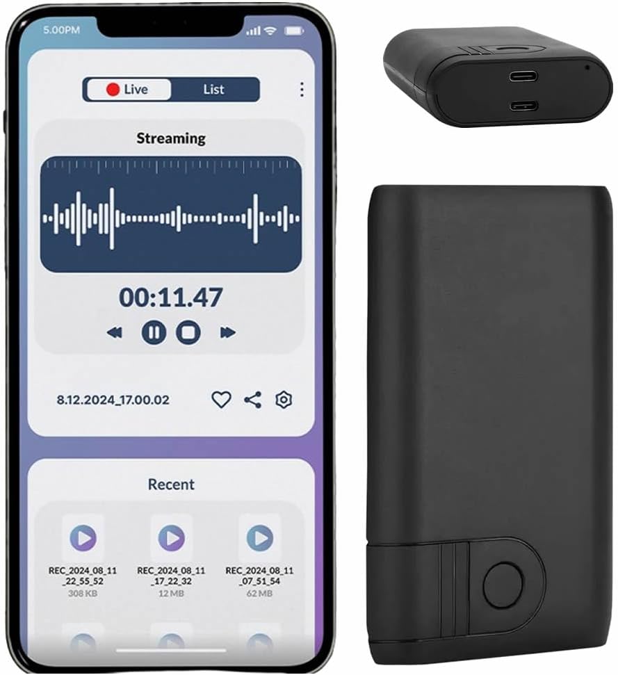 Tecno-10 Innovacion Microfono Espia Oculto WiFi Grabadora De Voz a ...