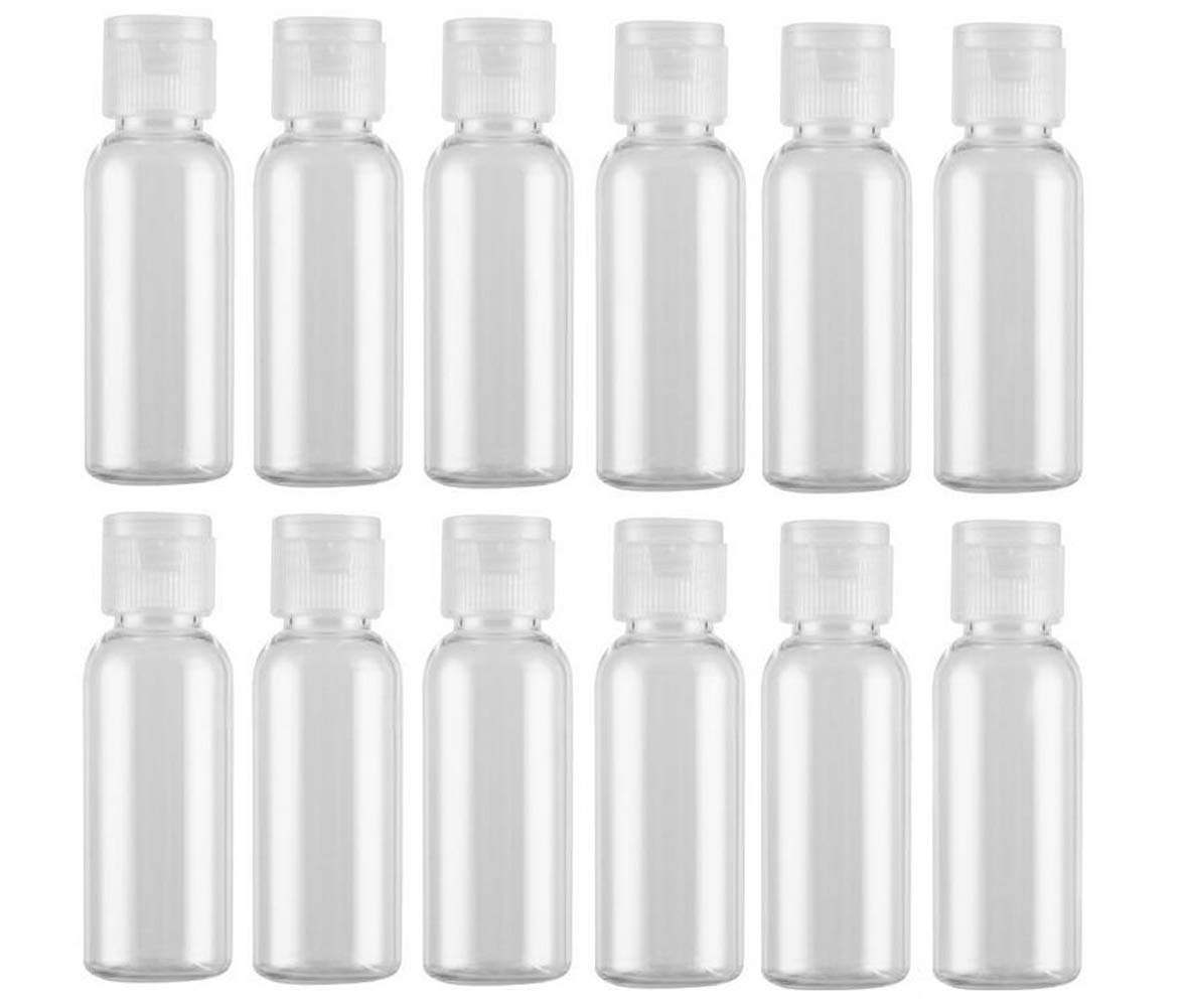 Amazon.com : 12PCS 30ml/1oz Empty Refill Plastic Cosmetic Squeezable ...