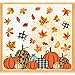Amazon.com: Whaline 6 Sheet Fall Window Clings Maple Leaf Leopard Plaid ...