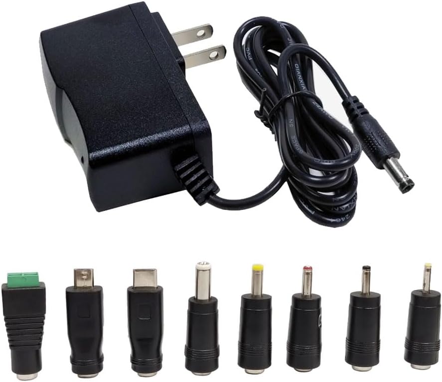 Amazon.com: DC 5V 2A 2000mA Power Supply Cord Charger Multi Tips 10W AC ...