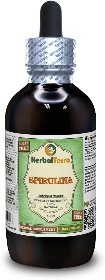 Amazon.com: Spirulina (Arthrospira platensis) Glycerite, Dried Algae ...