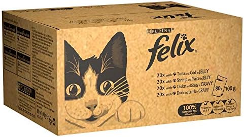 Felix Doubly Delicious Fish Cat Food 12x100g, Pack of 4 : Amazon.co.uk ...