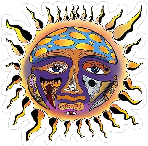 Amazon.com: Kiss Cut Stickers Vinyl Sublime Sun Stickers, Vinyl Sticker ...