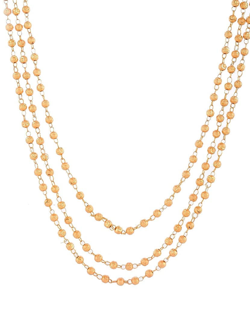 Buy GS Store01 Golden 24 Carat Gold Plated 2 Layer Big Size Chain ...