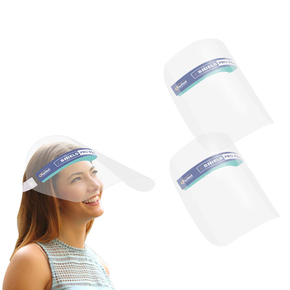 Pac-Dent - S032-2-A iShield Pro Flip, Disposable Flip Up Face Shields ...