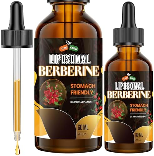Amazon.com: Berberine Supplement Liquid Drops - High Bioavailability ...