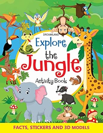Explore the Jungle Activity Book with Stickers and 3D Models: Amazon.co ...